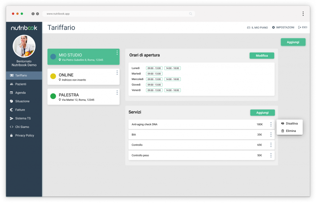 Multi-center - Nutribook