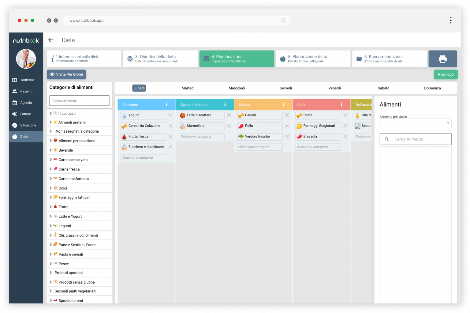 Diets library - Nutribook
